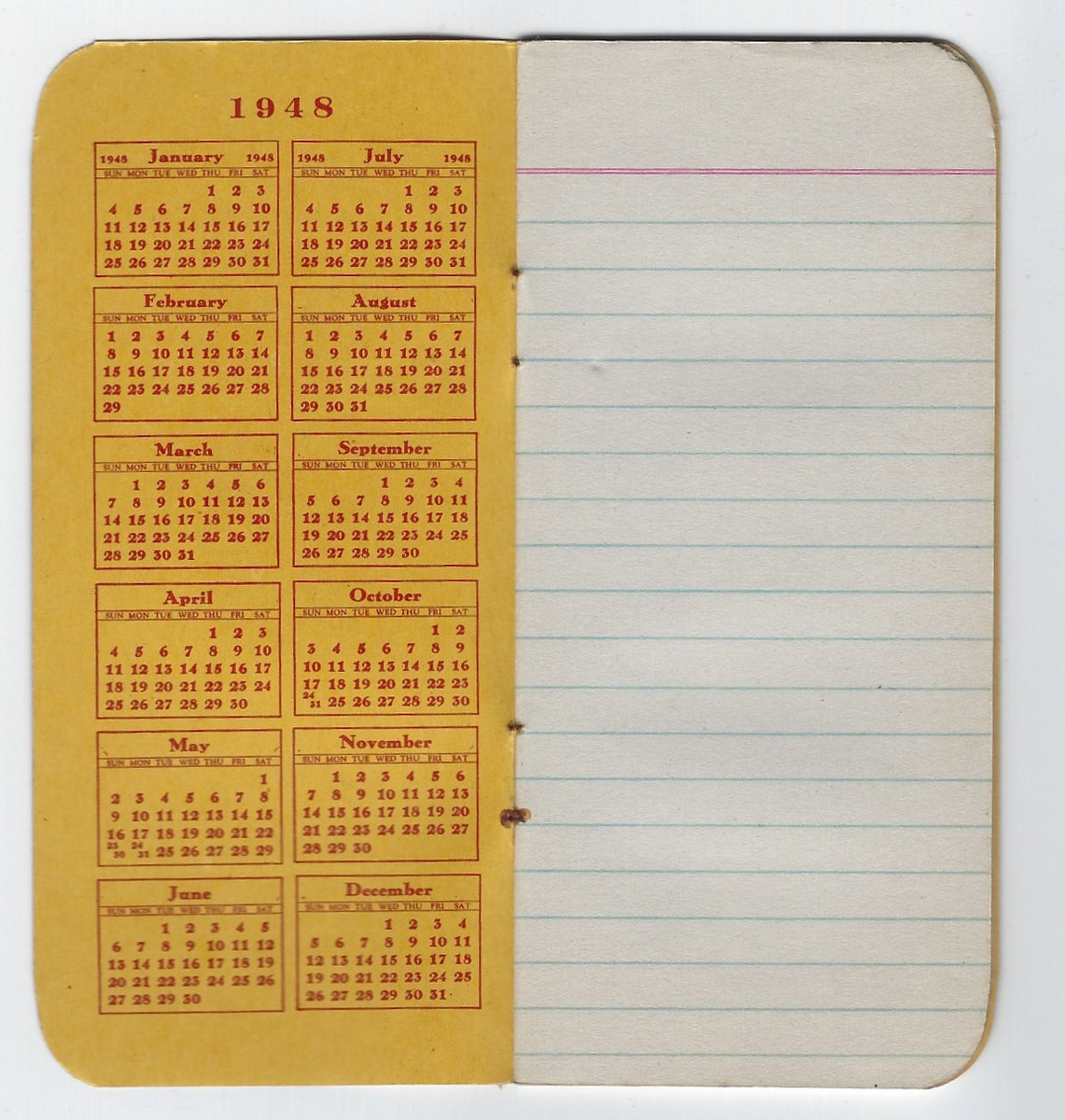 VINTAGE 1948 HASTINGS CASITE GAS/OIL ADVERTISING POCKET NOTEBOOKS-LAWR ...