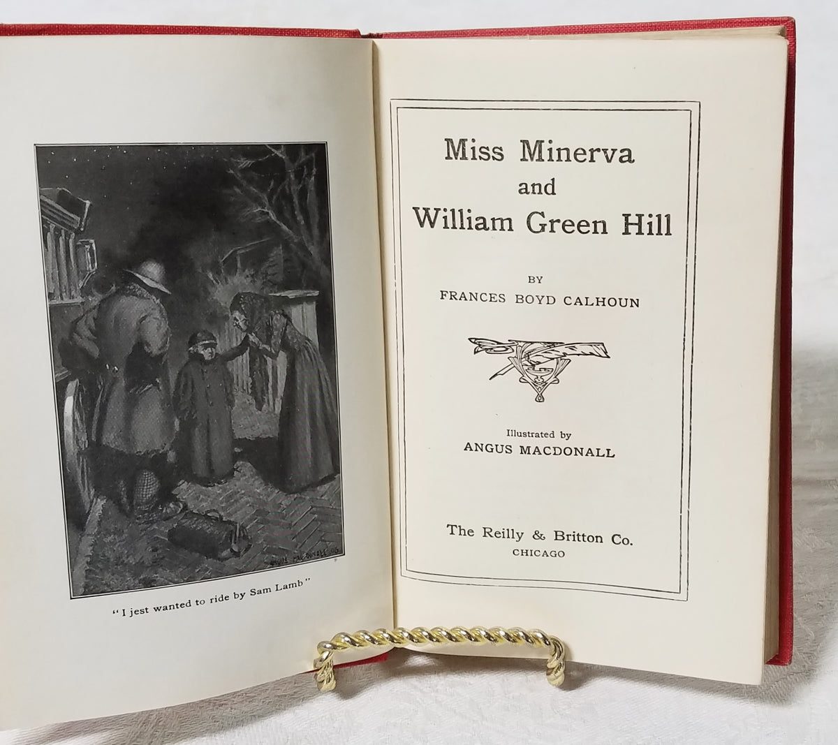 ANTIQUE 1916 MISS MINERVA & WILLIAM GREEN HILL BOOK-FRANCES BOYD CALHO ...